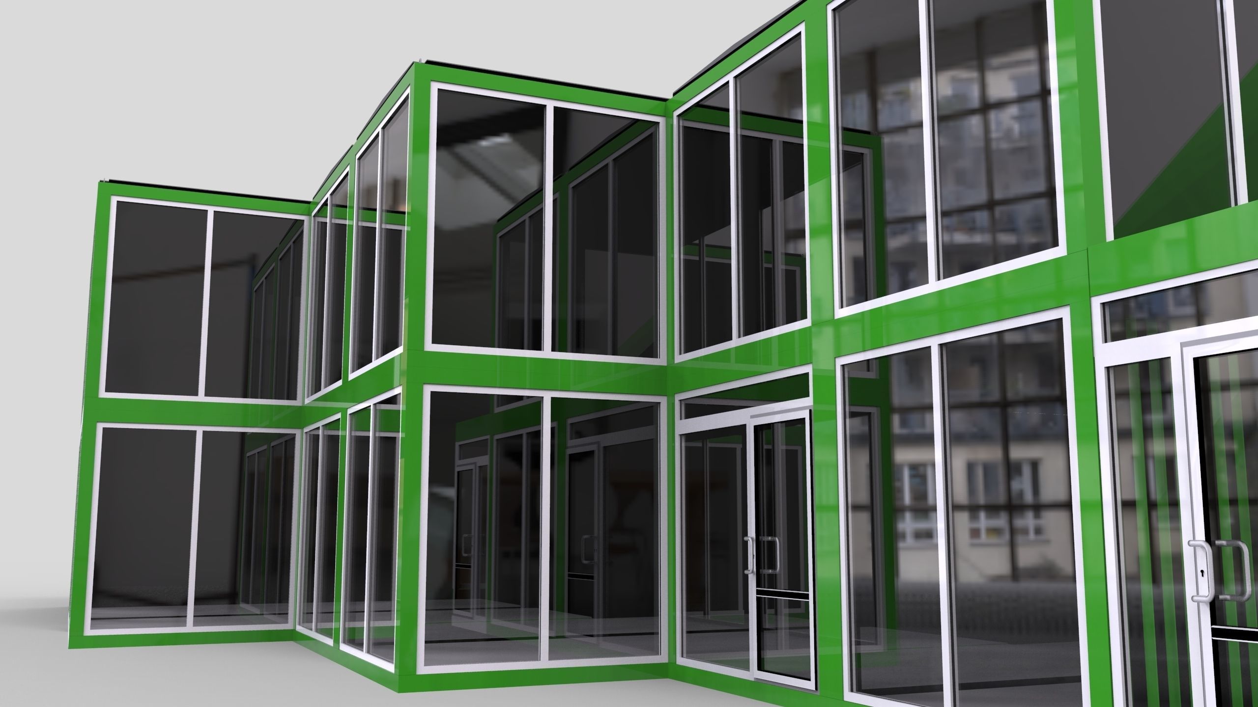 Modular building Mini mart 3D model | CGTrader