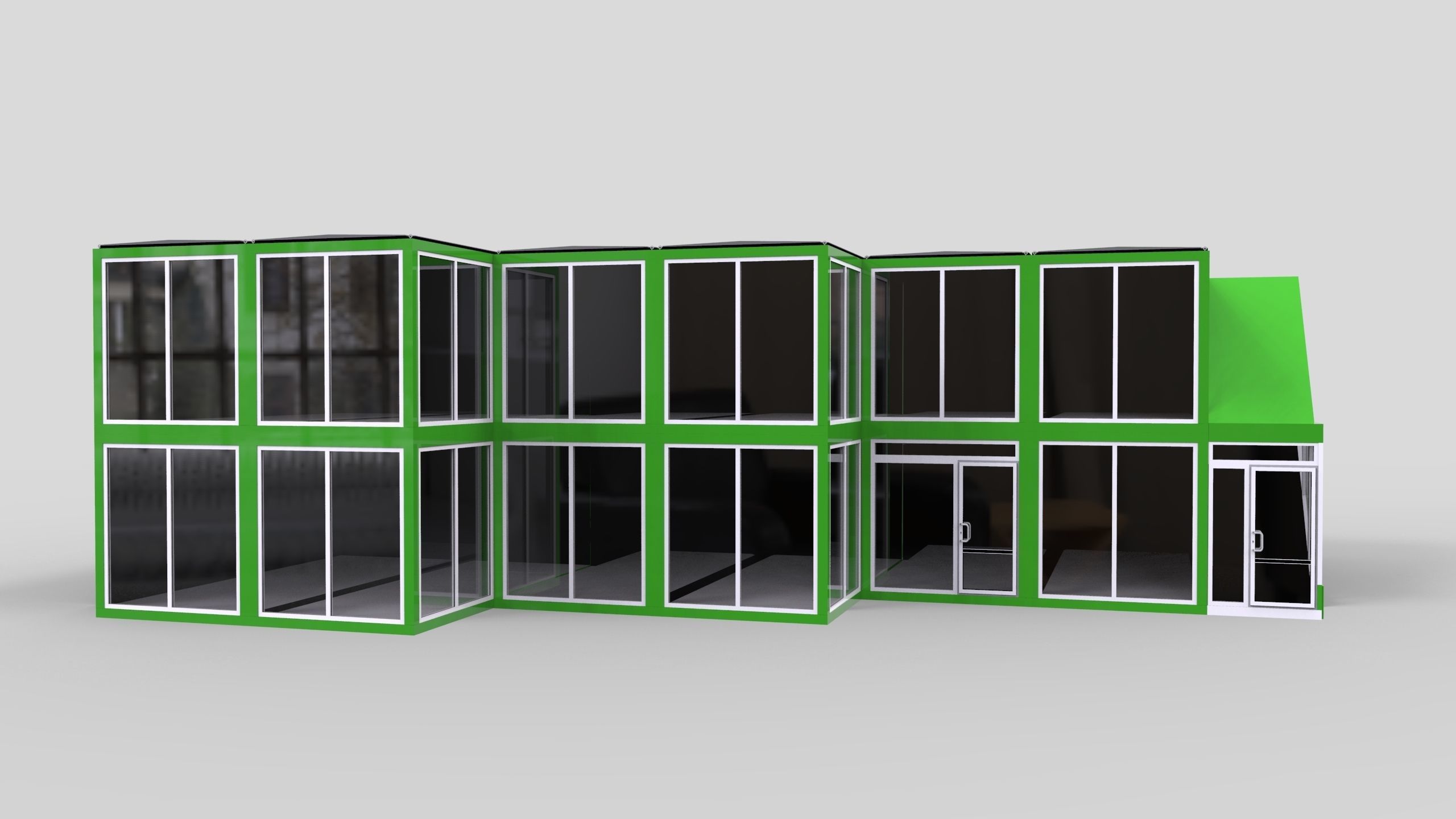 Modular building Mini mart 3D model | CGTrader