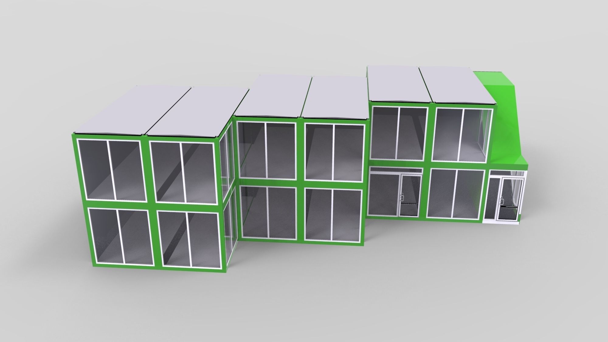 Modular building Mini mart 3D model | CGTrader
