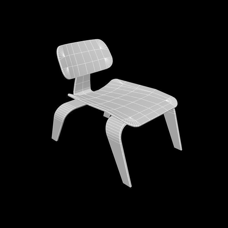 Wooden reading chair 3D model | CGTrader