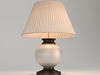 Chelsom Ceramic Art Ivory Crackle Table Lamp 3D model | CGTrader