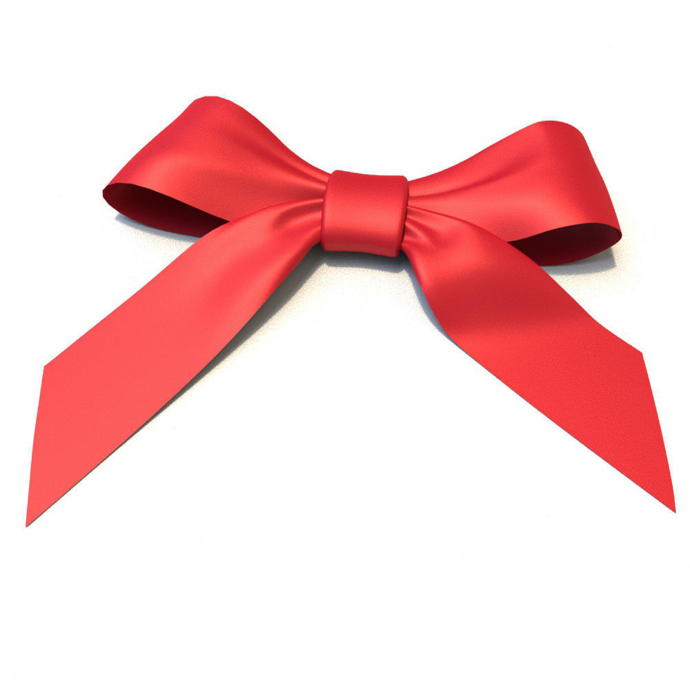 Super cool realistic red bow 3D model | CGTrader