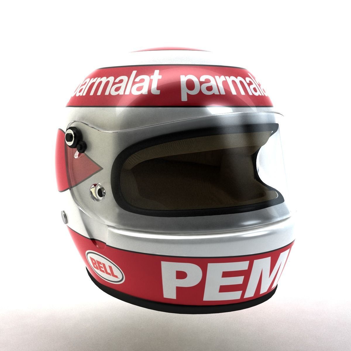 3D model Nelson Piquet Helmet 1983 VR / AR / low-poly rigged | CGTrader