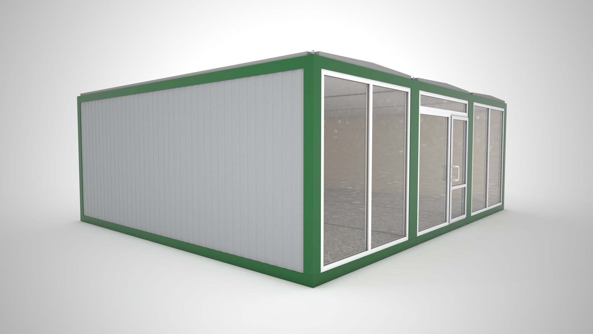 Modular building Mini mart 3D model | CGTrader