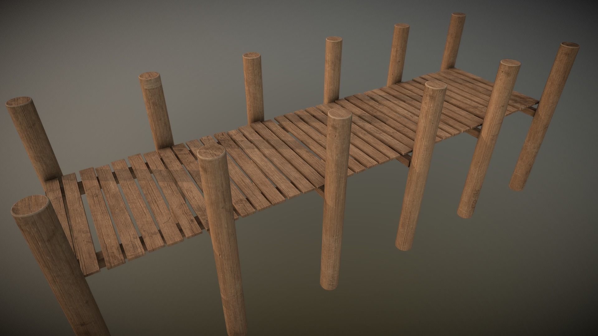 3D model Wooden Dock VR / AR / low-poly | CGTrader