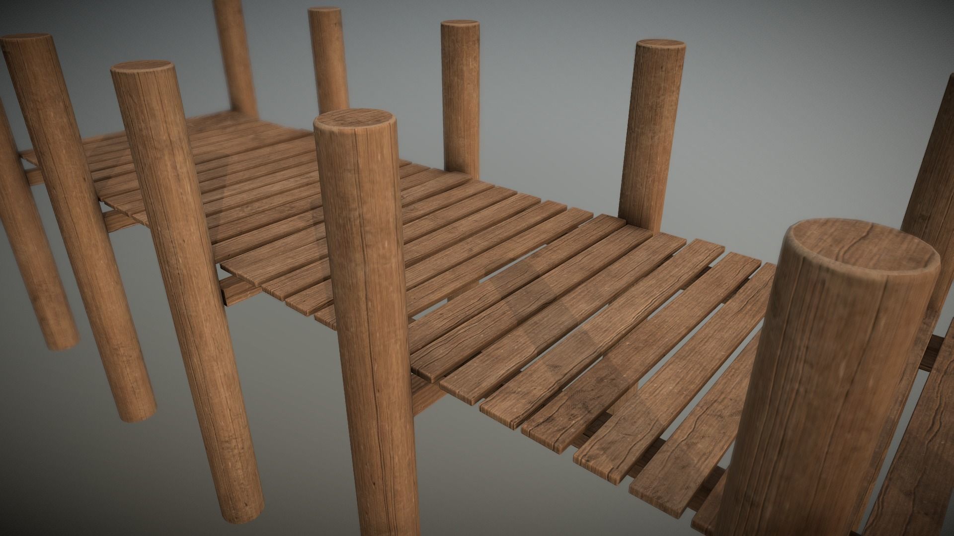 3D model Wooden Dock VR / AR / low-poly | CGTrader