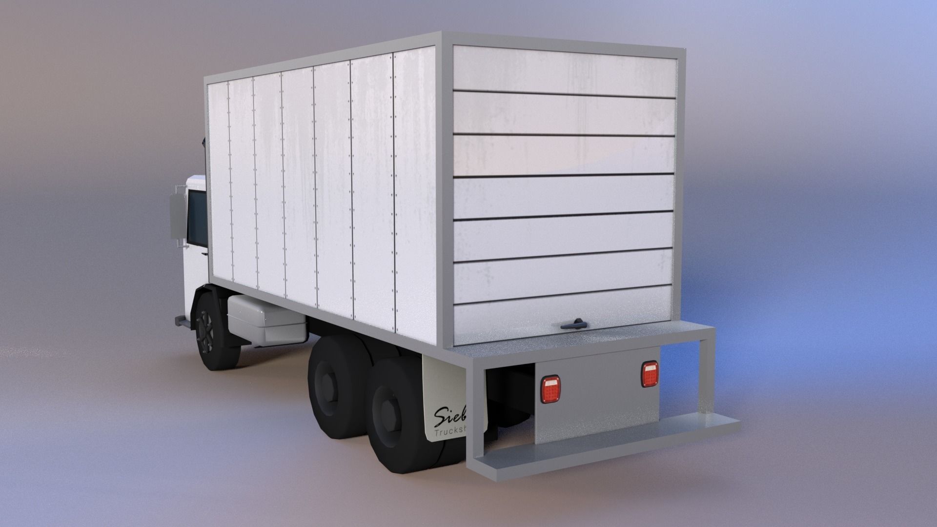 3D model Low Poly Box Truck VR / AR / low-poly | CGTrader
