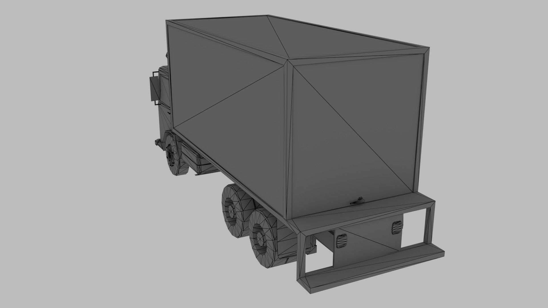 3D model Low Poly Box Truck VR / AR / low-poly | CGTrader
