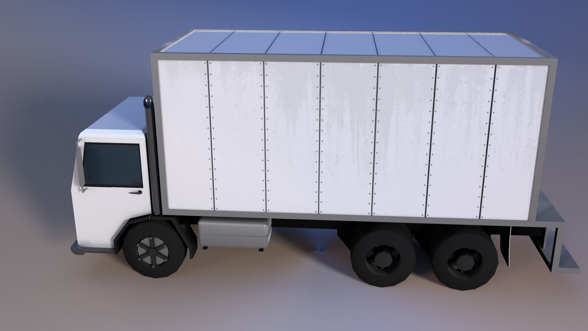 3D model Low Poly Box Truck VR / AR / low-poly | CGTrader
