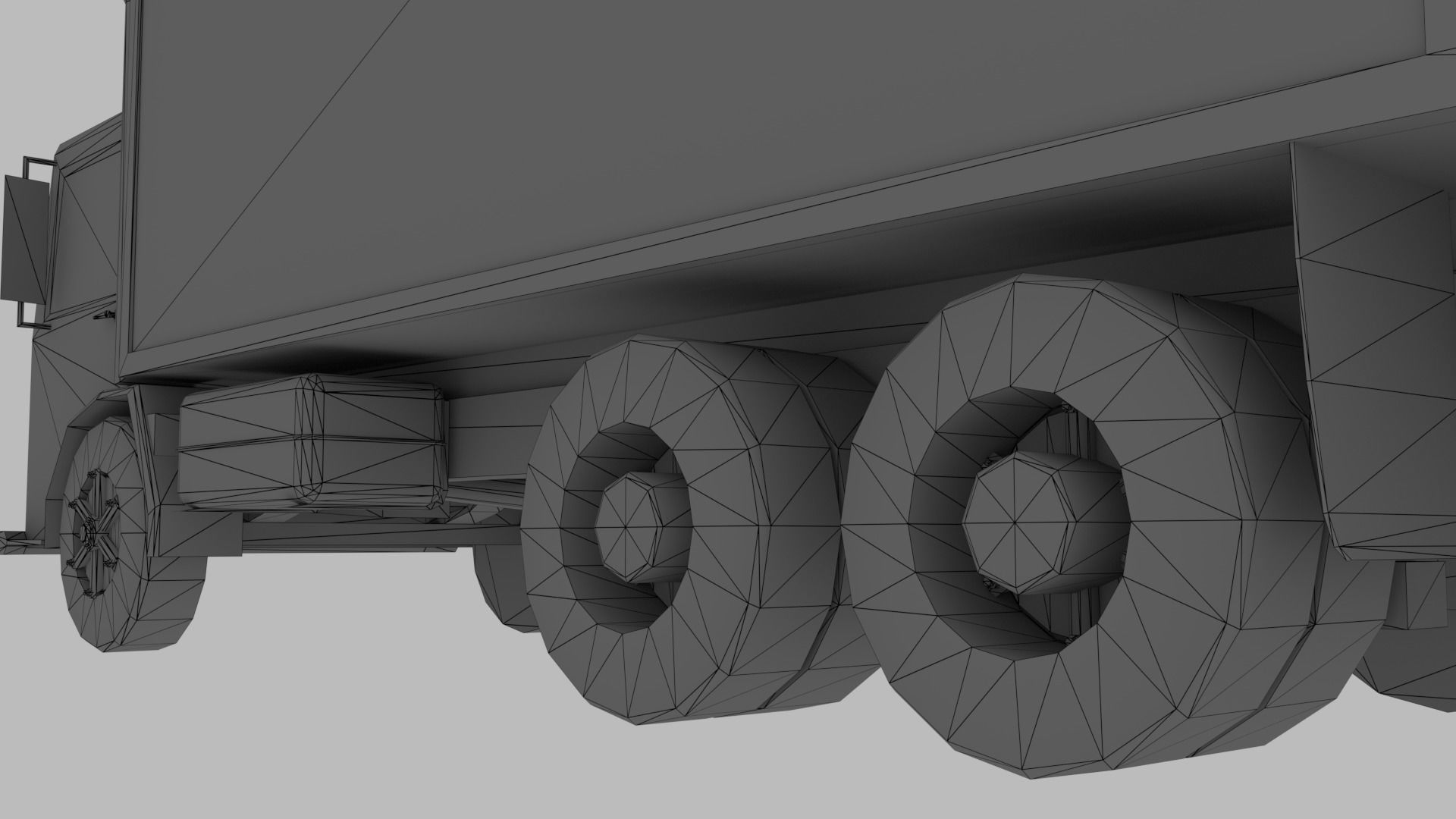 3D model Low Poly Box Truck VR / AR / low-poly | CGTrader