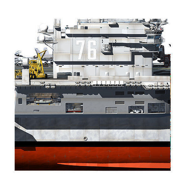 USS Ronald Reagan Aircraft Carrier Cutaway CVN76 3D model | CGTrader
