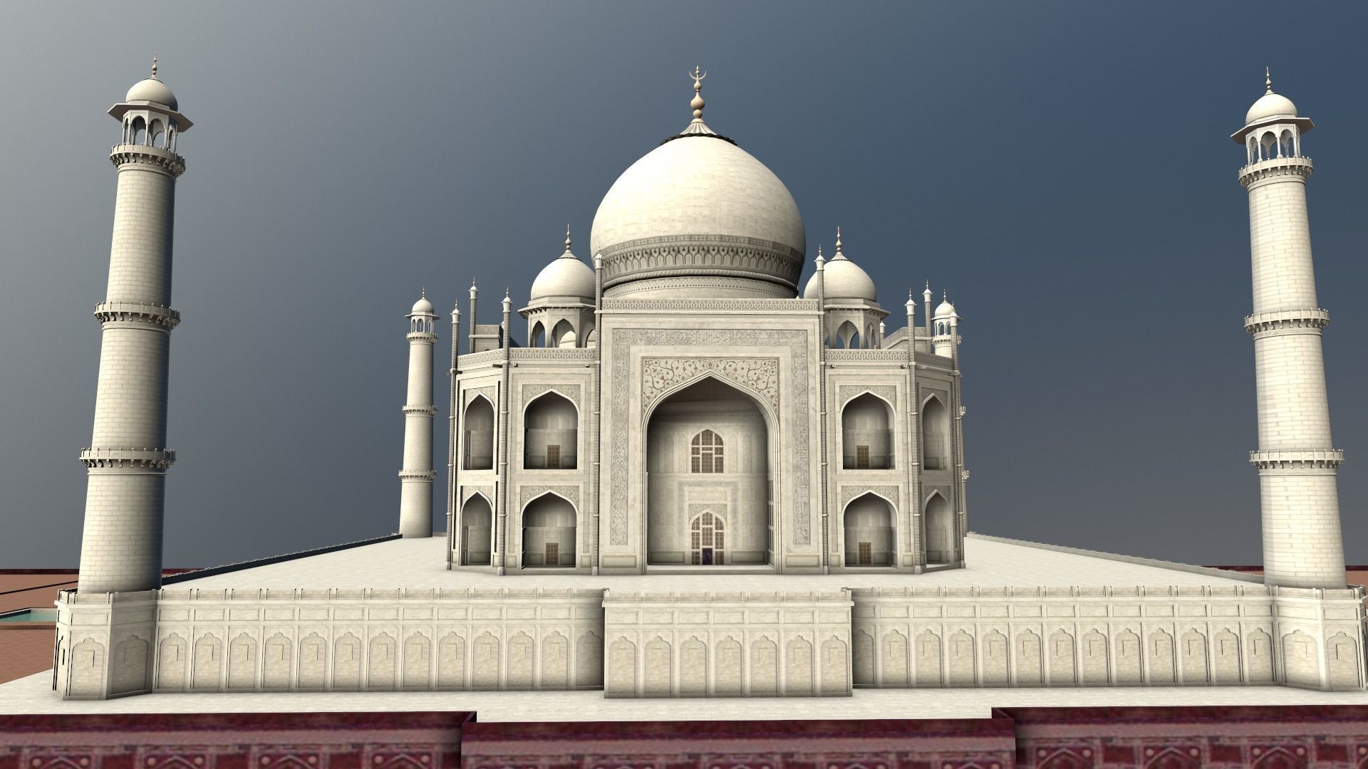 3D model Taj Mahal VR / AR / low-poly | CGTrader