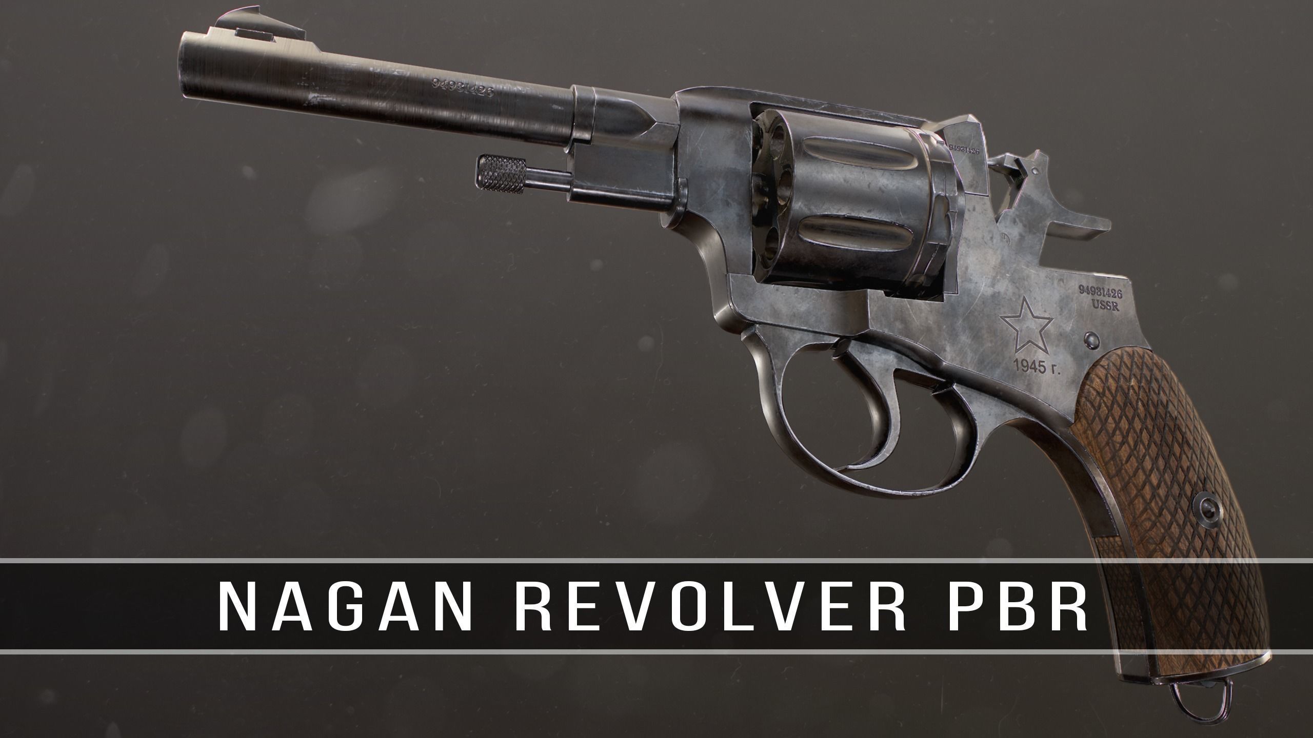 3D model Soviet Russian Revolver Nagant PBR VR / AR / low-poly | CGTrader