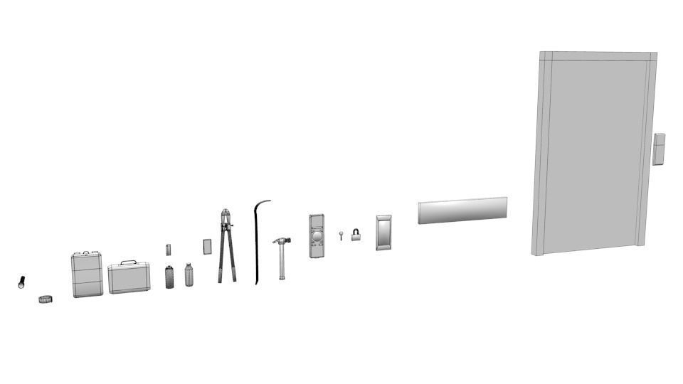 3D model Low Poly Horror Game Props VR / AR / low-poly | CGTrader