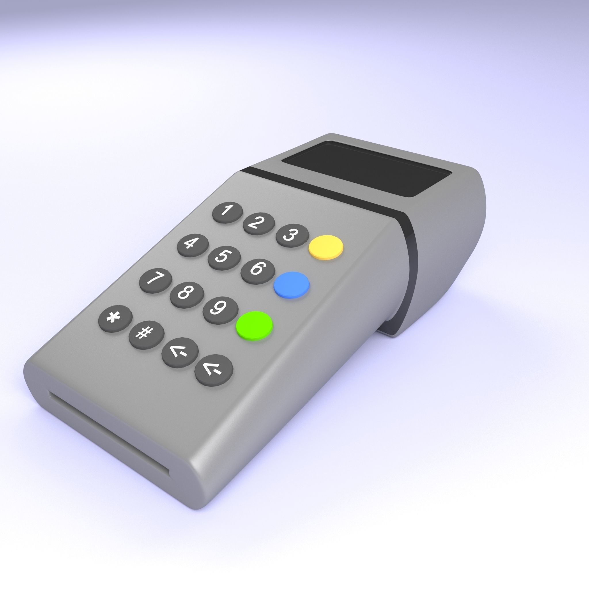 Cartoon POS Device 3D model | CGTrader