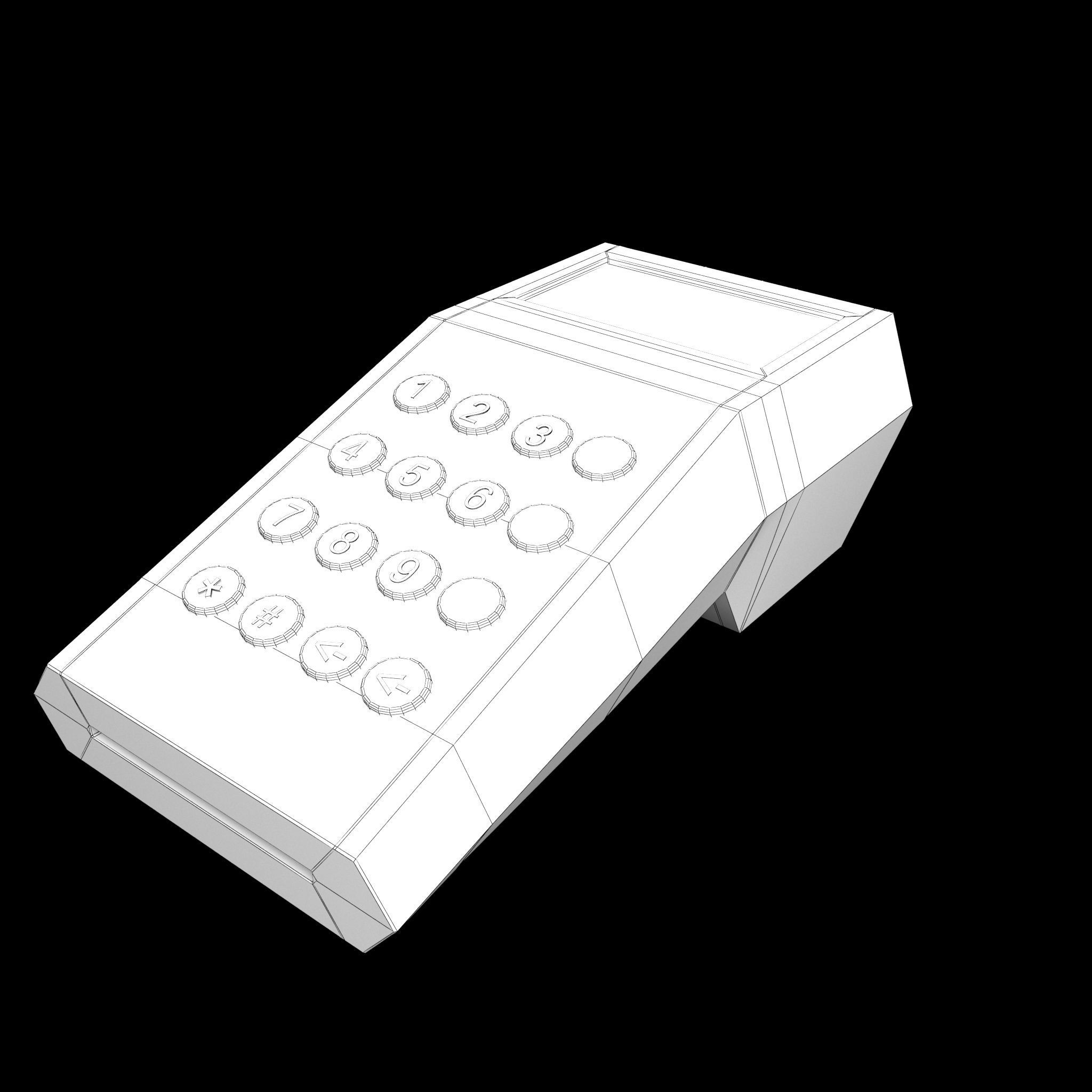Cartoon POS Device 3D model | CGTrader