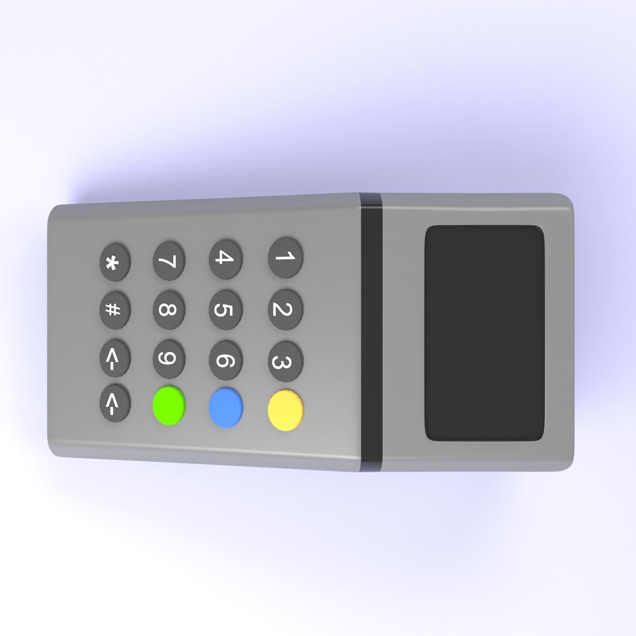 Cartoon POS Device 3D model | CGTrader