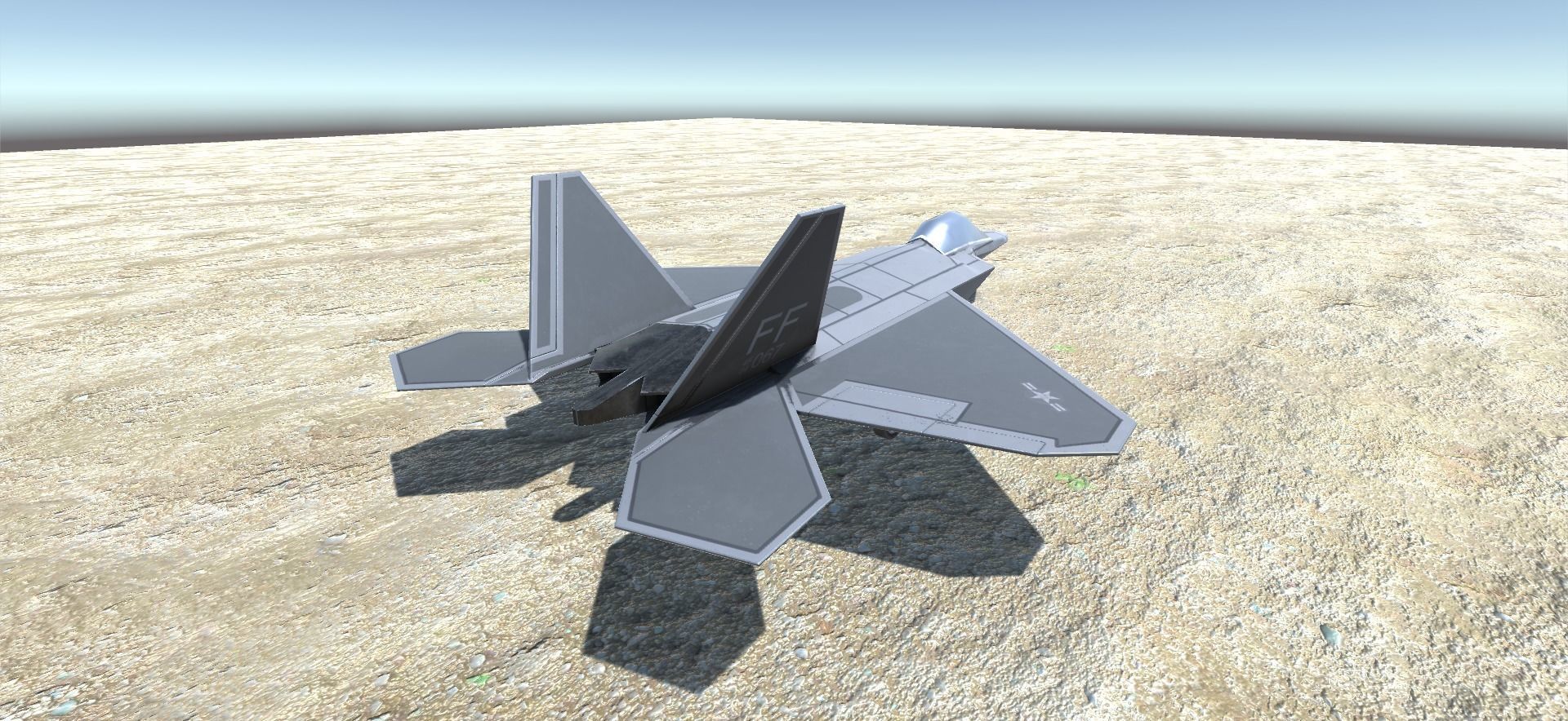 3D model Low Poly F22 Raptor VR / AR / low-poly rigged animated | CGTrader