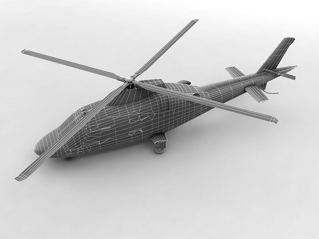 3D model Agusta 109 Helicopter VR / AR / low-poly | CGTrader
