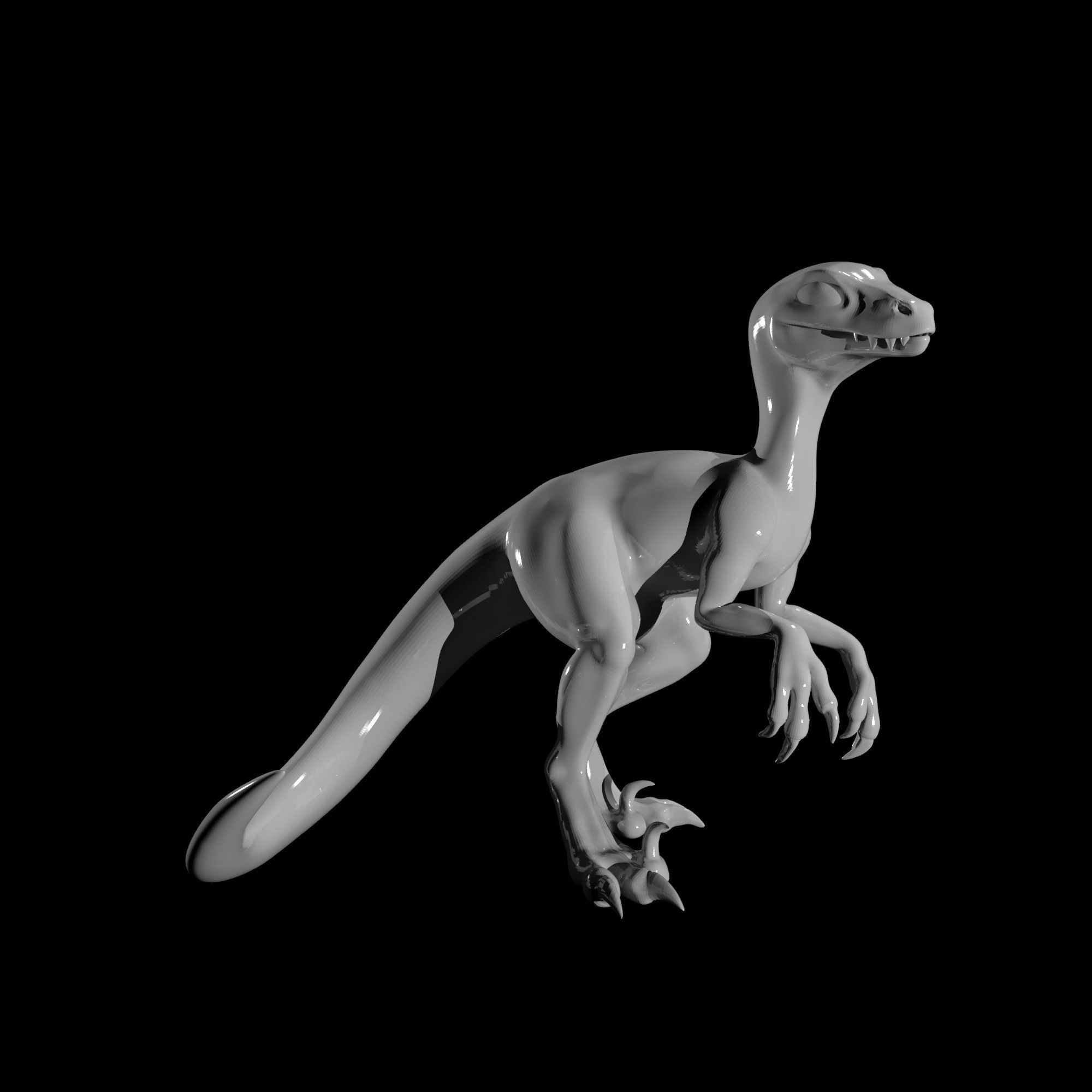 Velociraptor Blue printable free 3D model 3D printable | CGTrader