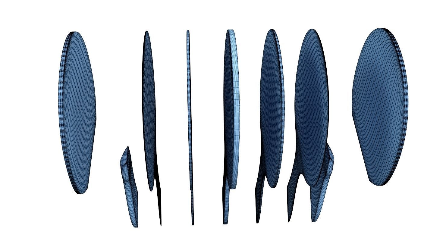 Racket for ping pong with case and exploded view 3D model | CGTrader