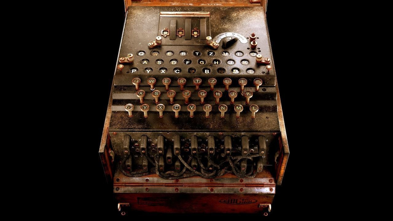 3D model Enigma Machine - Old German WW2 Military Equipment VR / AR ...