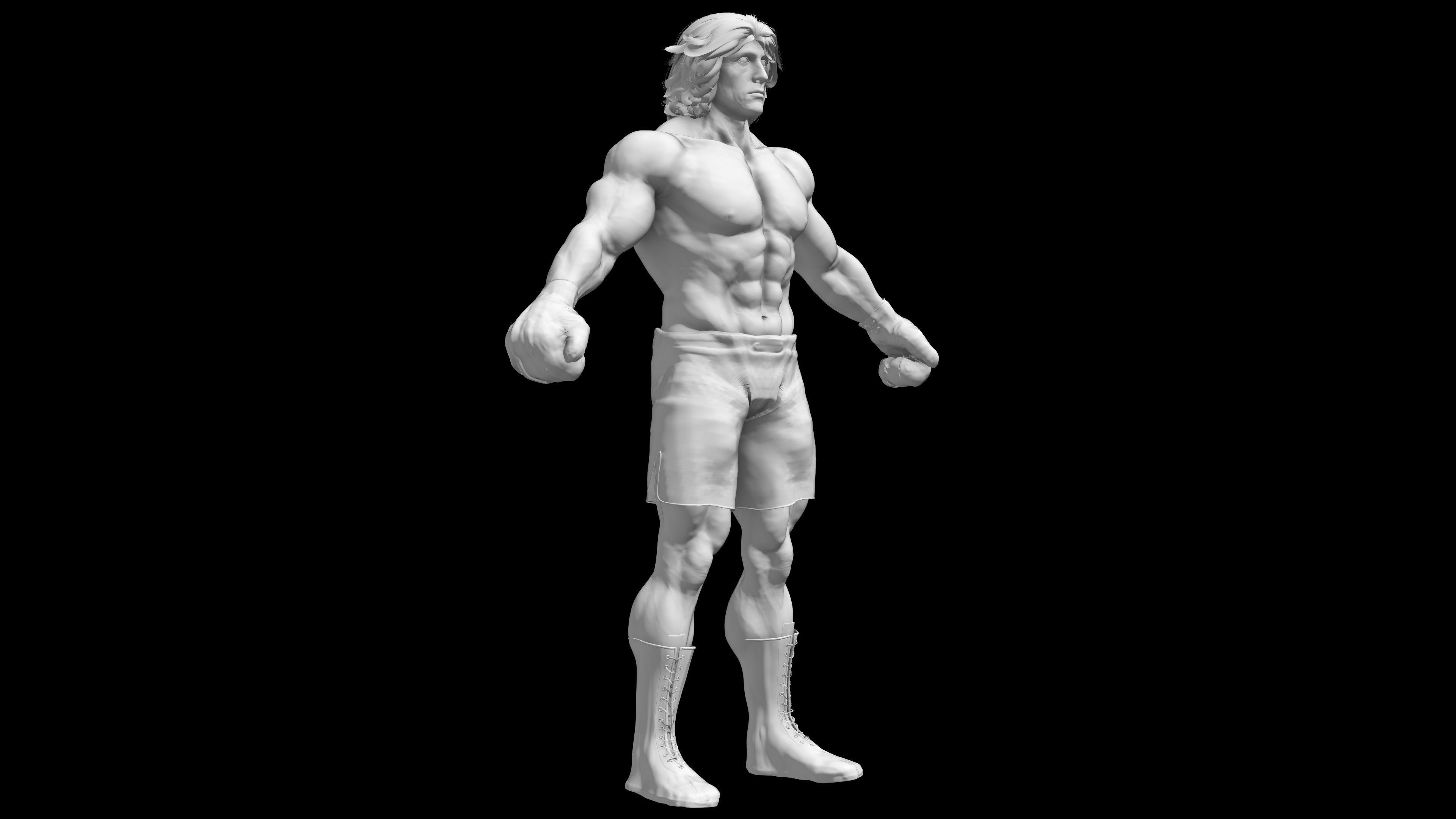 Rocky Balboa - Sylvester Stallone 3D model animated rigged | CGTrader