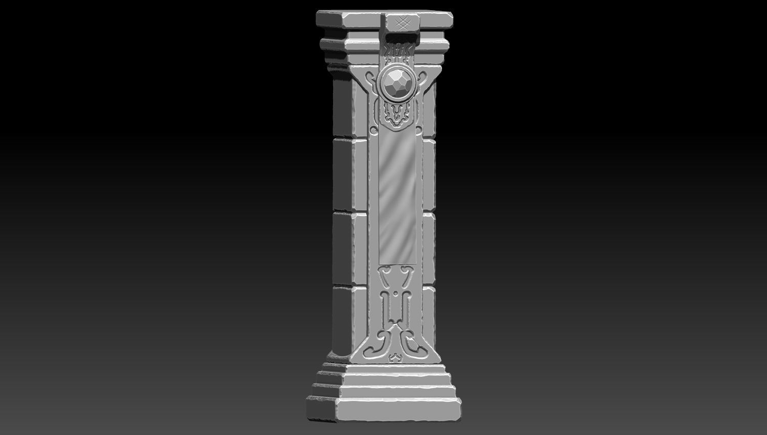 3D model Giant Crystal Pillar VR / AR / low-poly | CGTrader