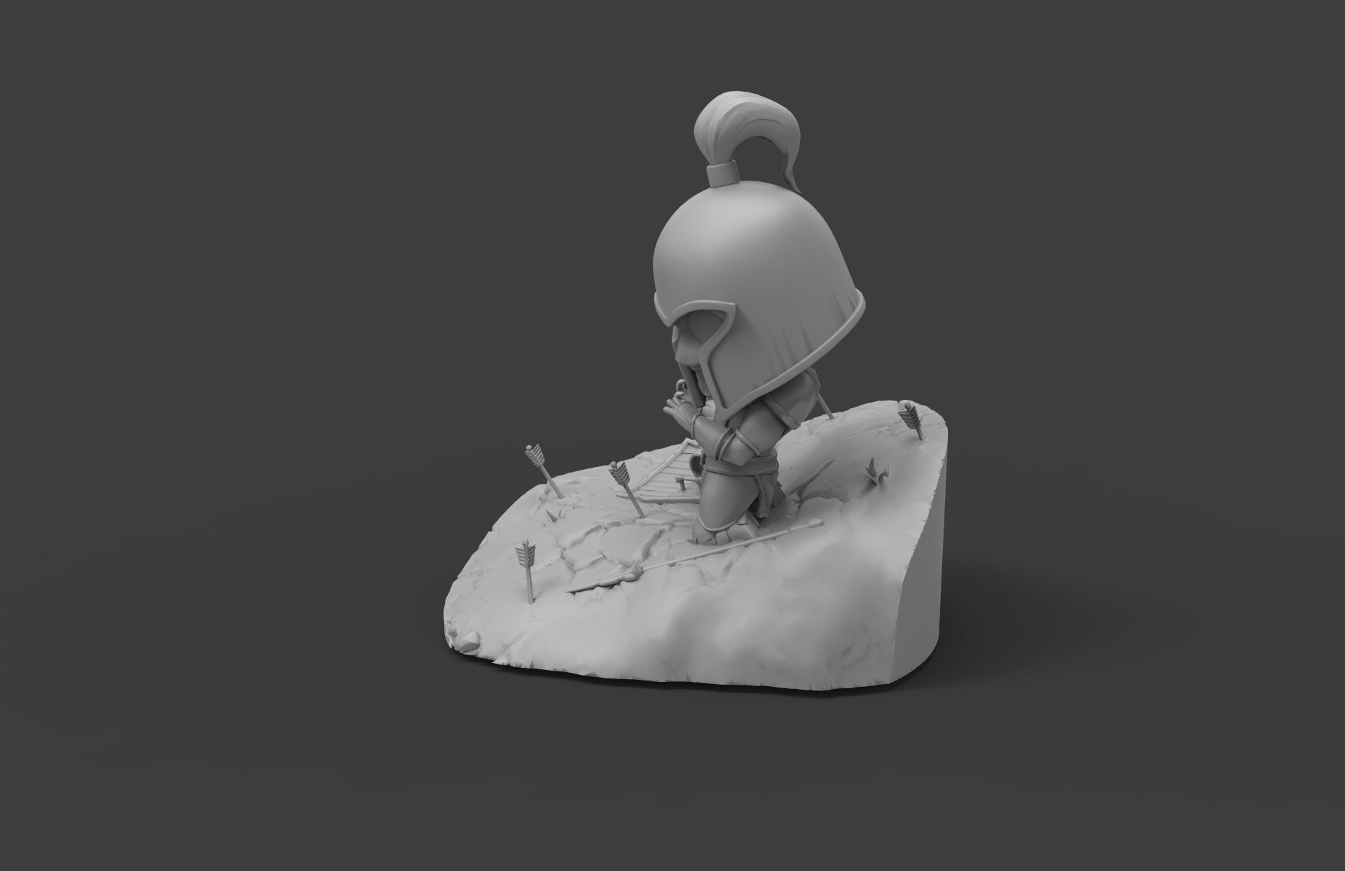 Human Footman - World of Warcraft Chibi 3D print model 3D model 3D ...