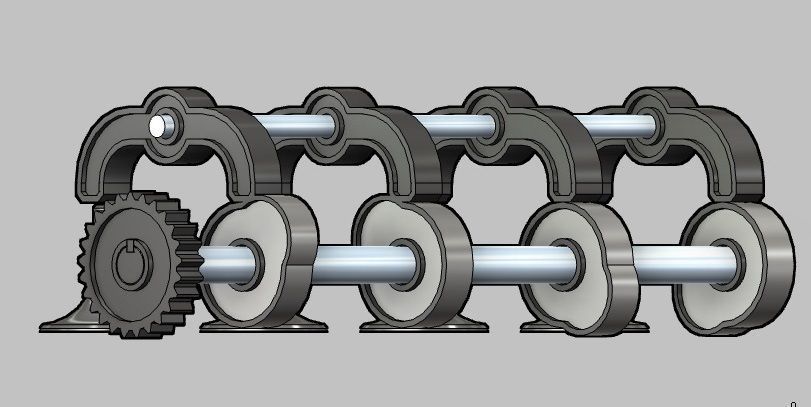 Rocker Arm System For Working Of Valve free 3D model | CGTrader