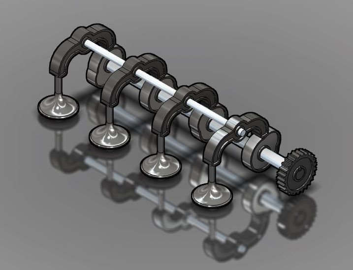 Rocker Arm System For Working Of Valve free 3D model | CGTrader