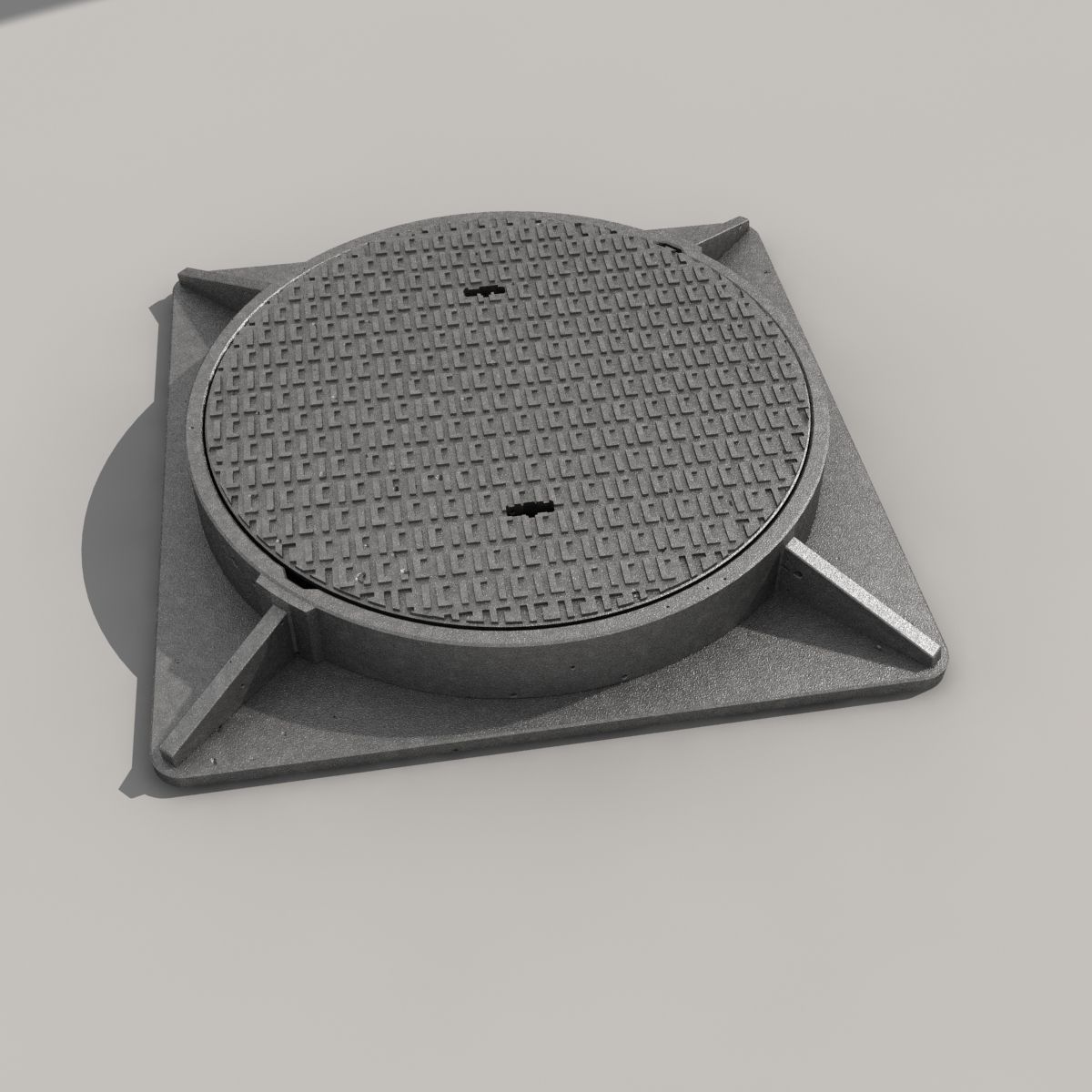 cast iron hatch 4 3D model | CGTrader