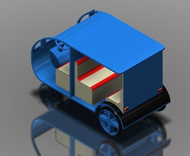 Smart Three Wheeler 2 free 3D model | CGTrader