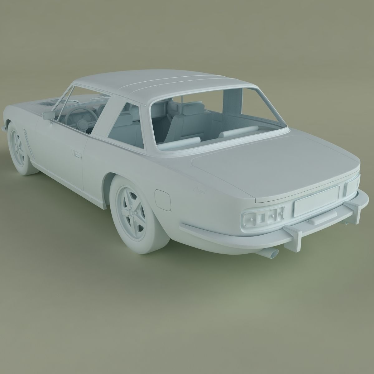 Jensen Interceptor Coupe 1976 3D model | CGTrader