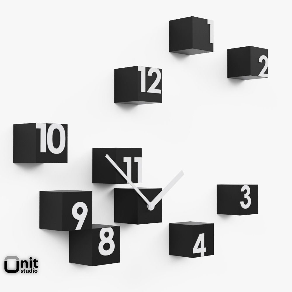 RND Time wall clock 3D model animated | CGTrader