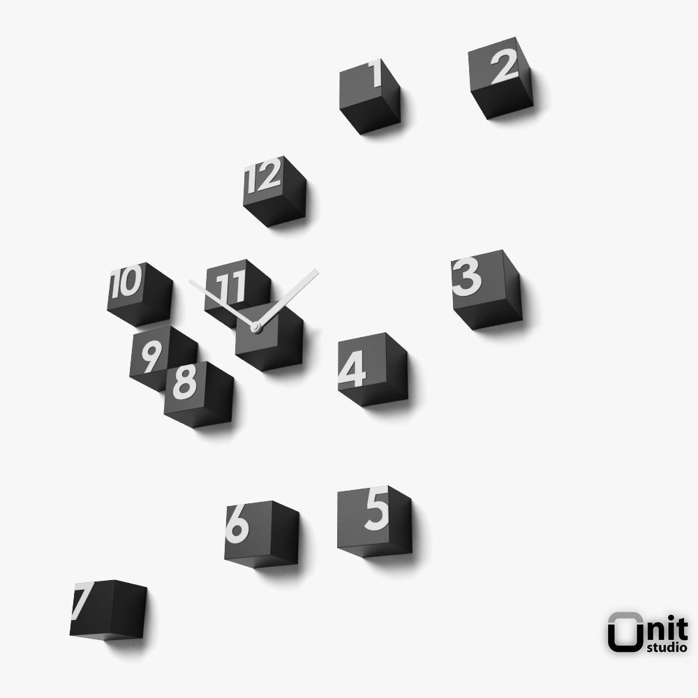 RND Time wall clock 3D model animated | CGTrader