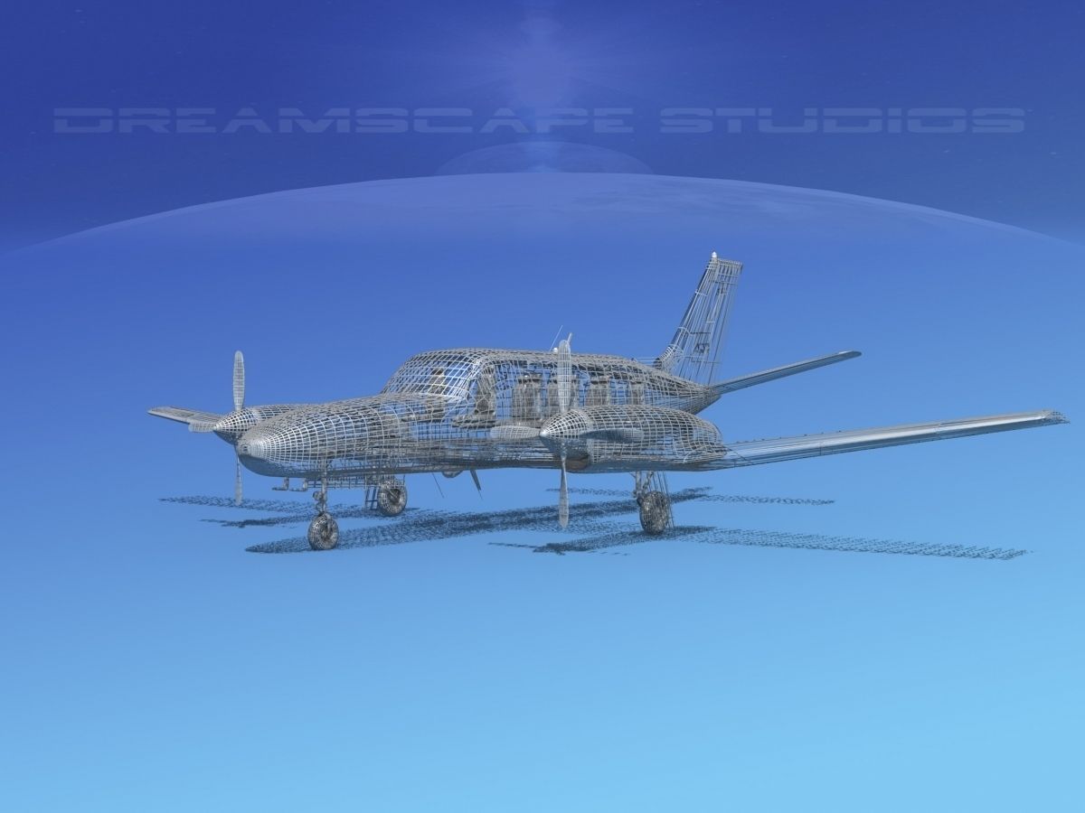 Cessna 425 Conquest I V05 3D model rigged | CGTrader