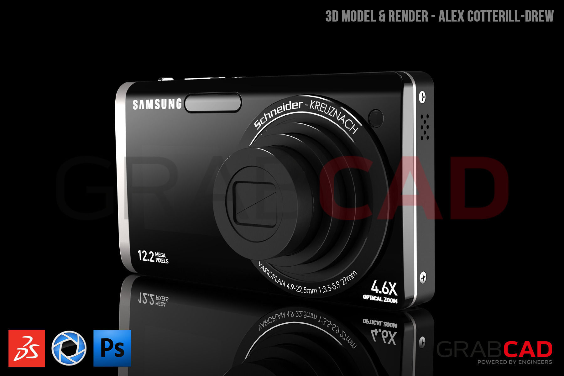Samsung ST500 122MP Camera free 3D model | CGTrader