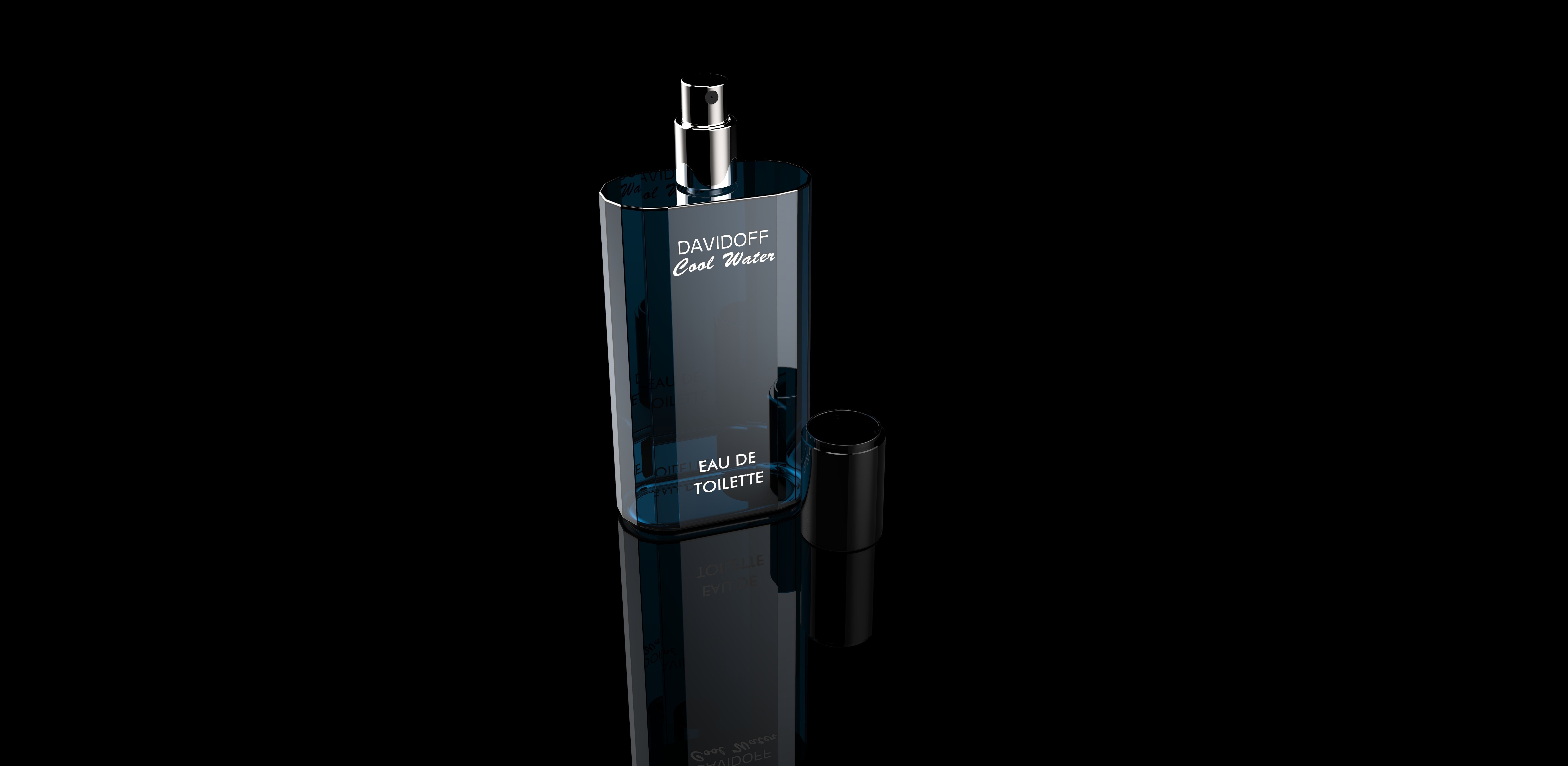 Davidoff Men Cool Water Edt free 3D model | CGTrader