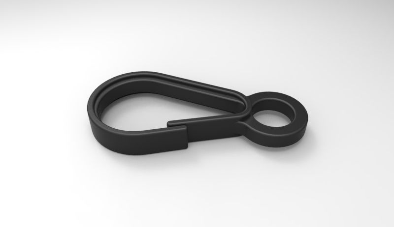 Plastic Snap Hook free 3D model | CGTrader