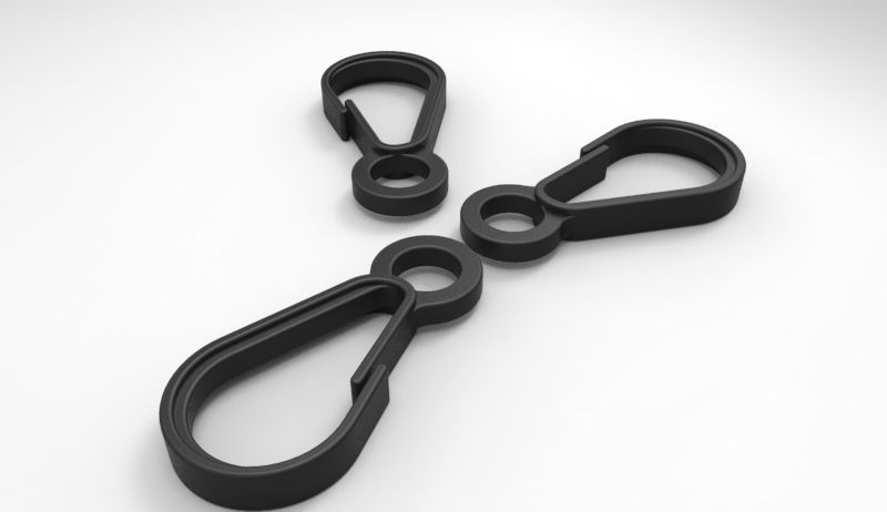 Plastic Snap Hook free 3D model | CGTrader