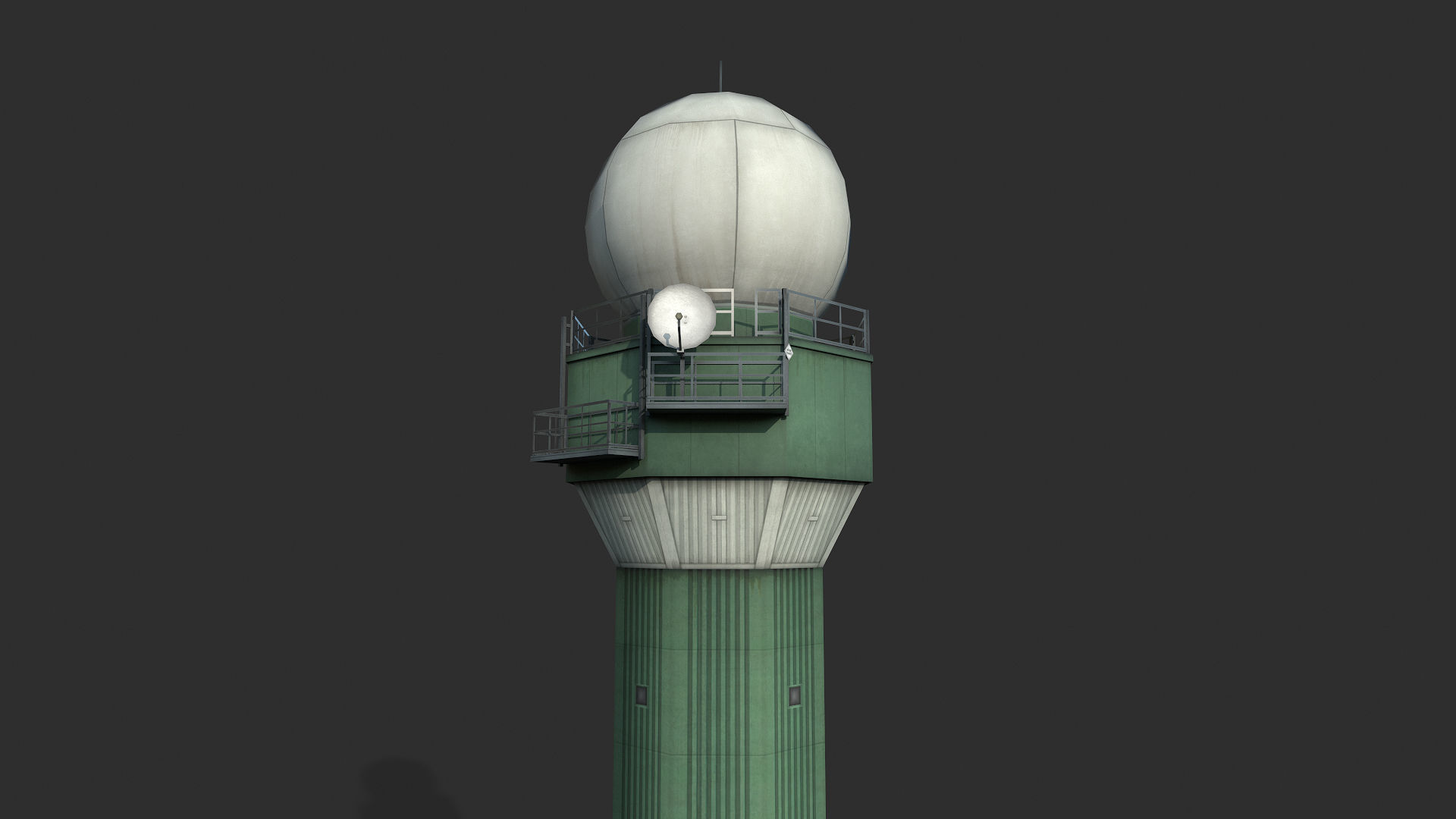 3D model Weather Radar Tower VR / AR / low-poly | CGTrader