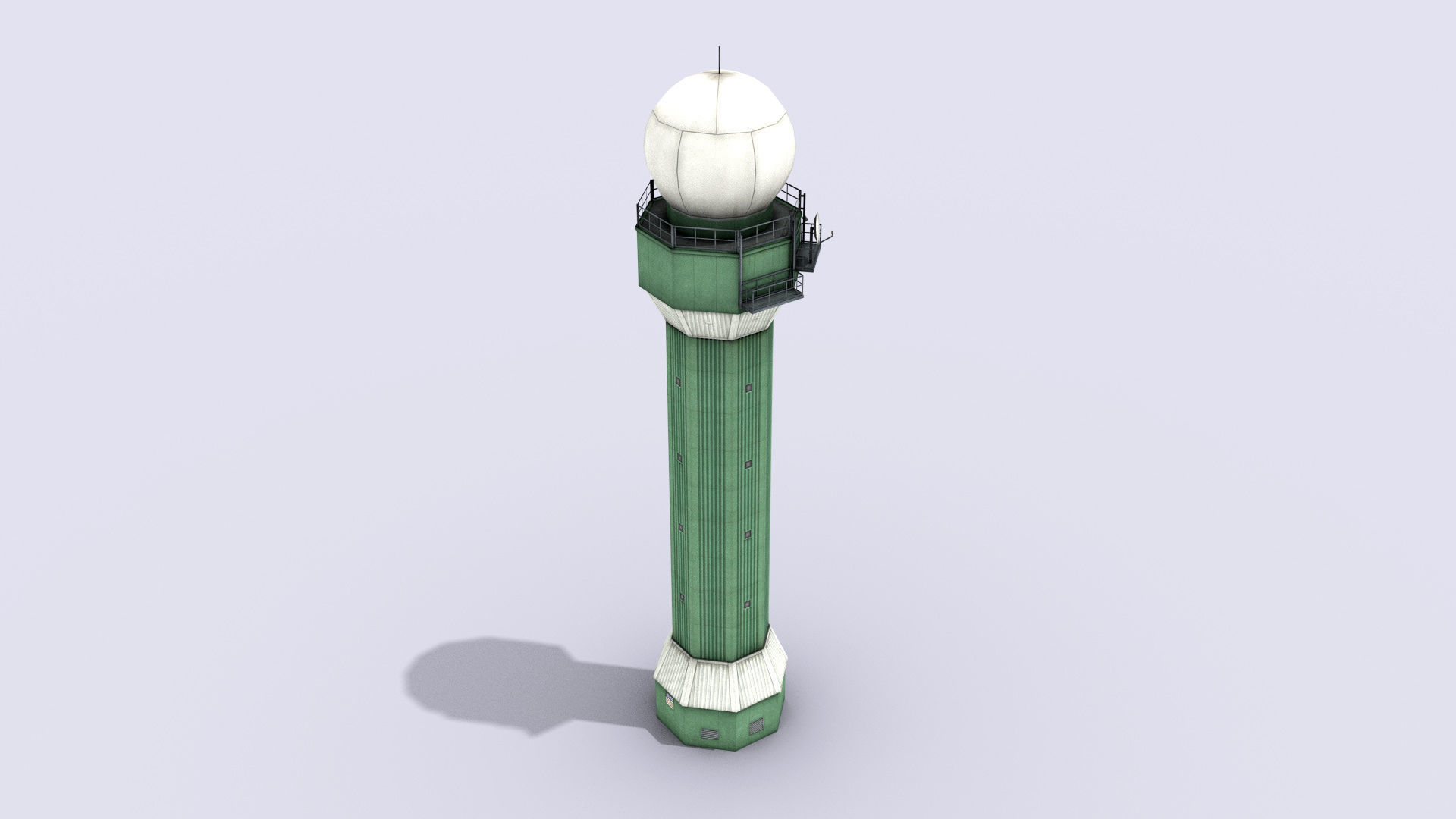 3D model Weather Radar Tower VR / AR / low-poly | CGTrader