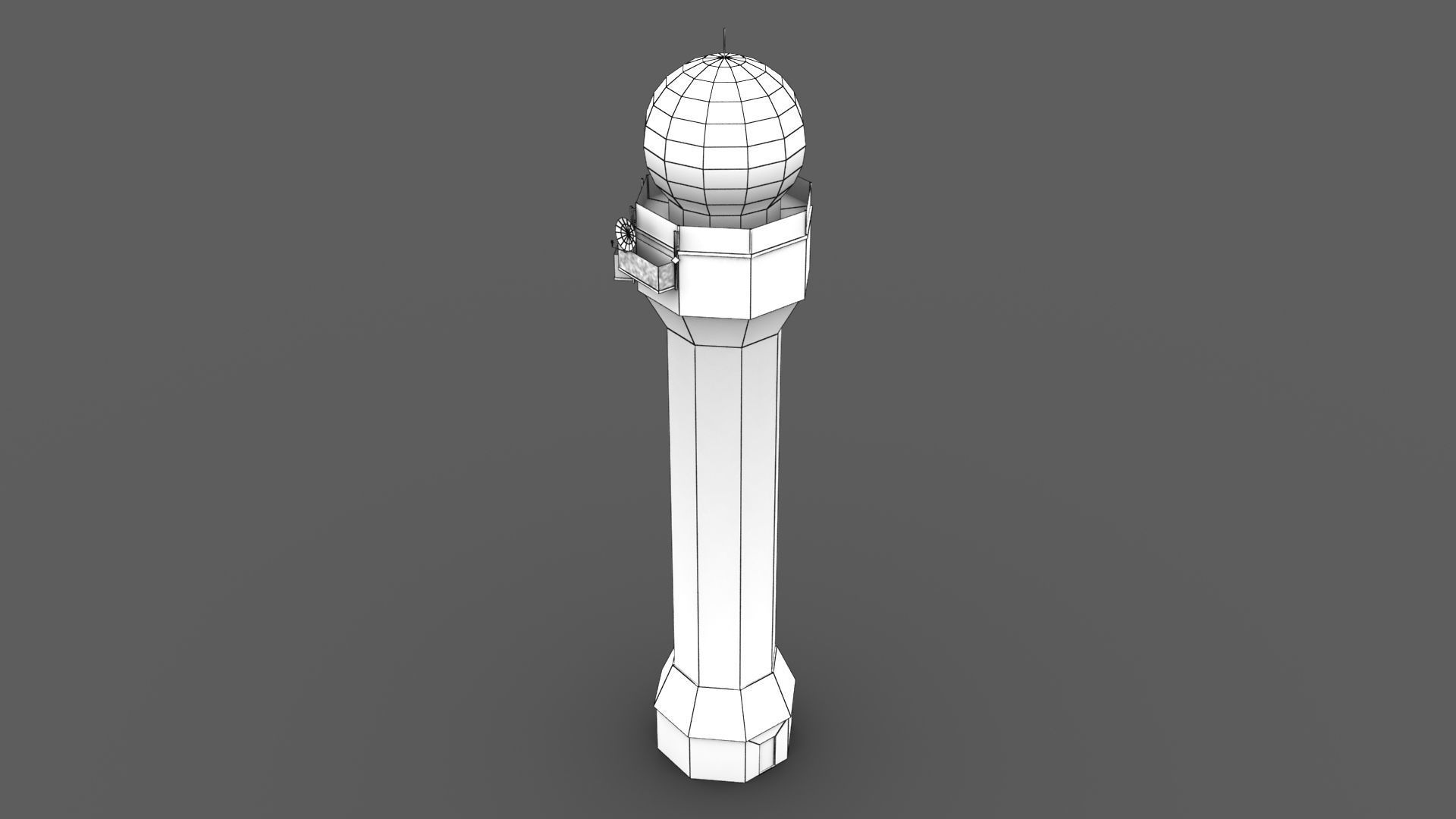 3D model Weather Radar Tower VR / AR / low-poly | CGTrader