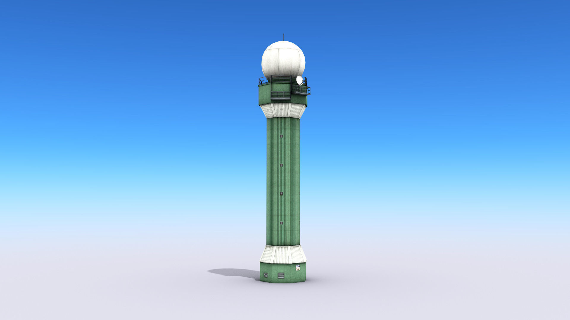 3D model Weather Radar Tower VR / AR / low-poly | CGTrader