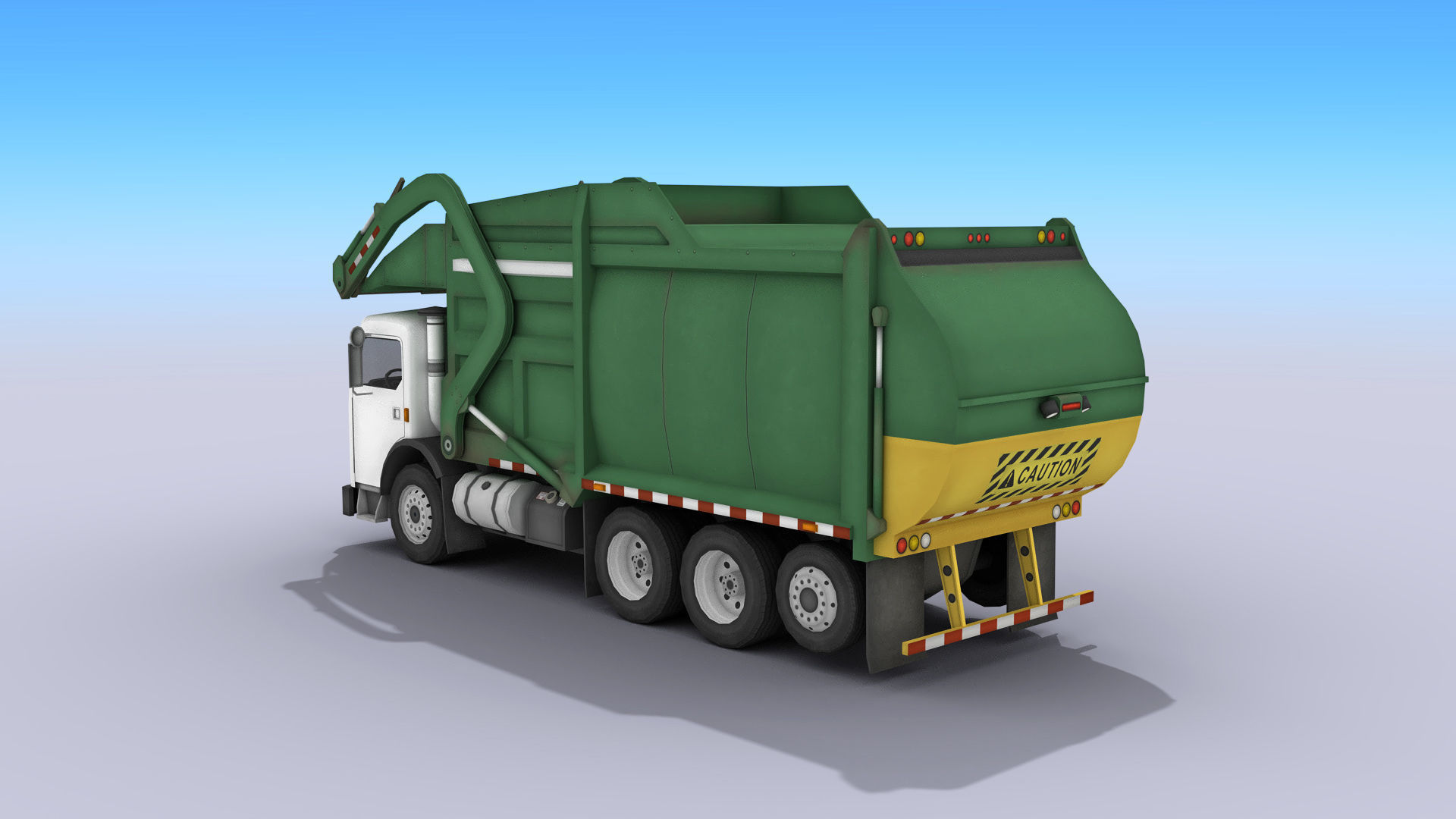3D model Garbage Truck VR / AR / low-poly | CGTrader