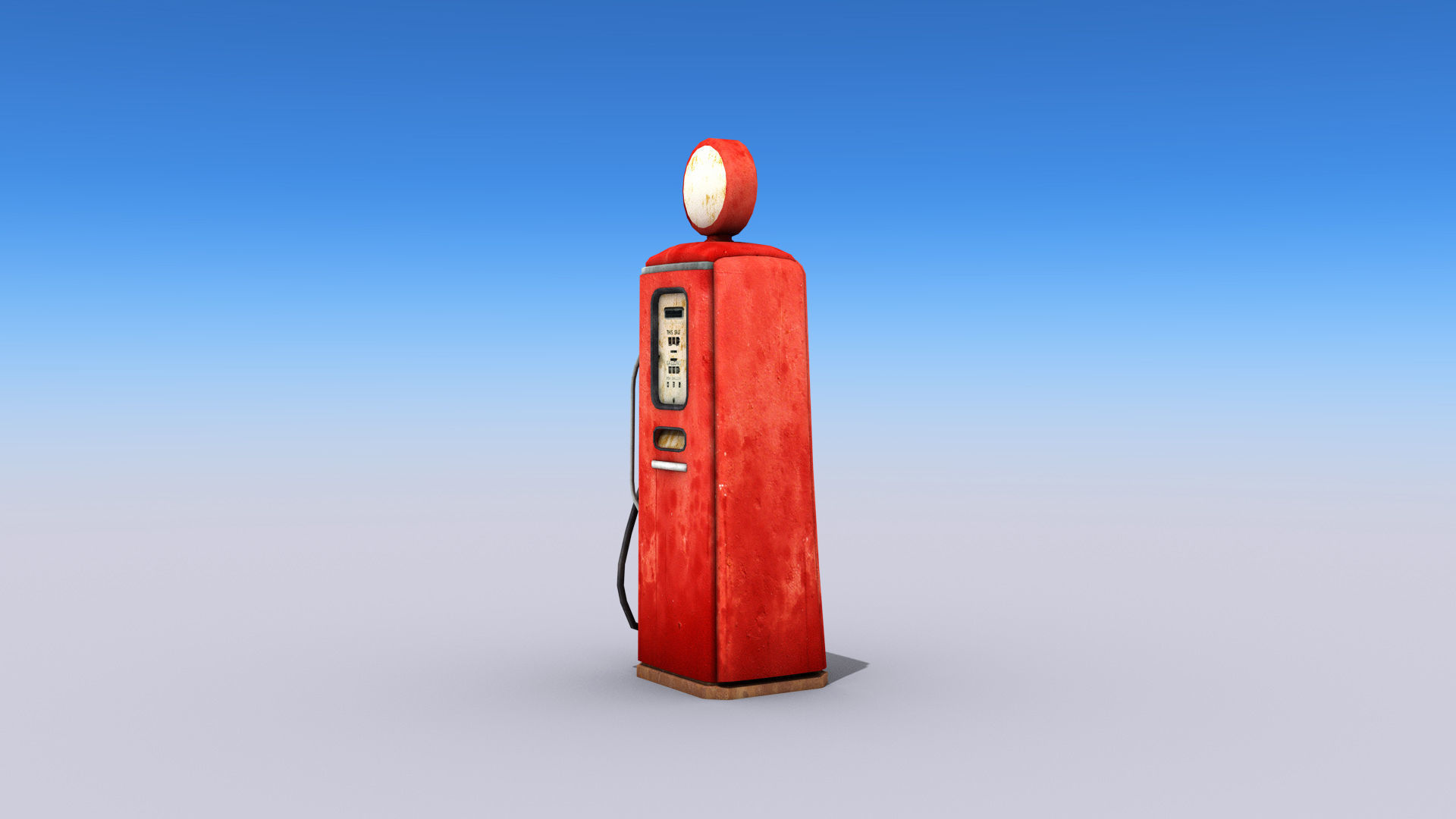 3D model Old Style Gas Pump VR / AR / low-poly | CGTrader