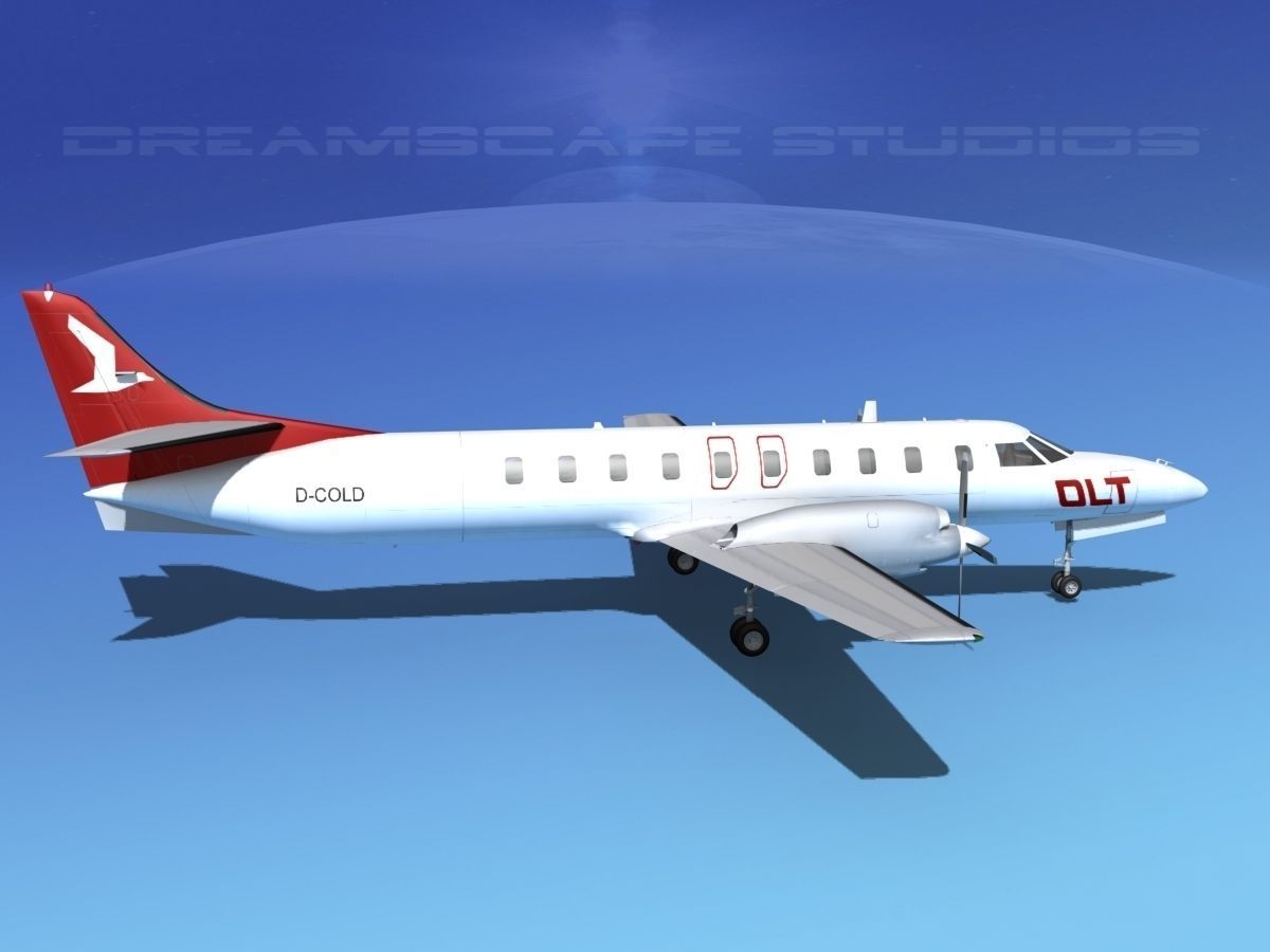 Swearingen SA226 Metroliner OLT 3D model rigged | CGTrader
