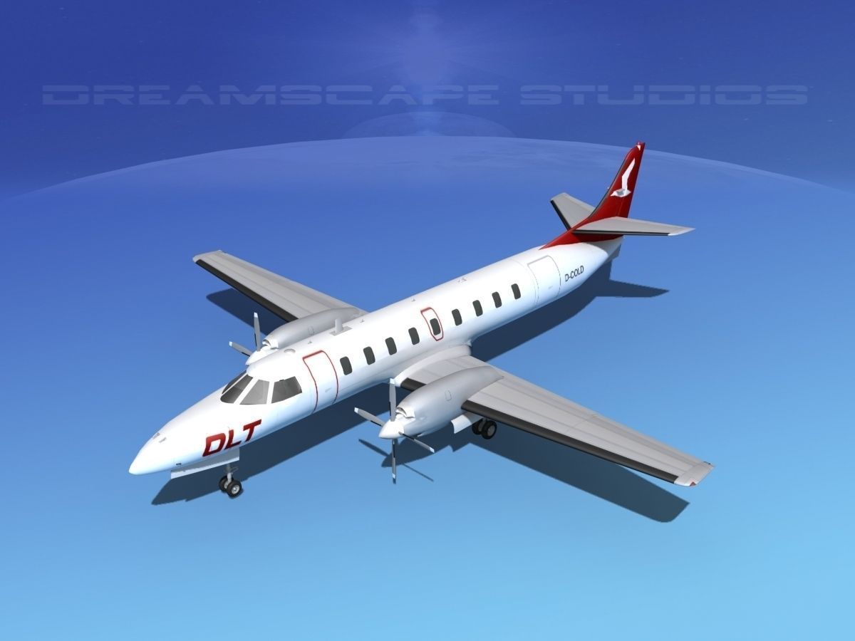 Swearingen SA226 Metroliner OLT 3D model rigged | CGTrader