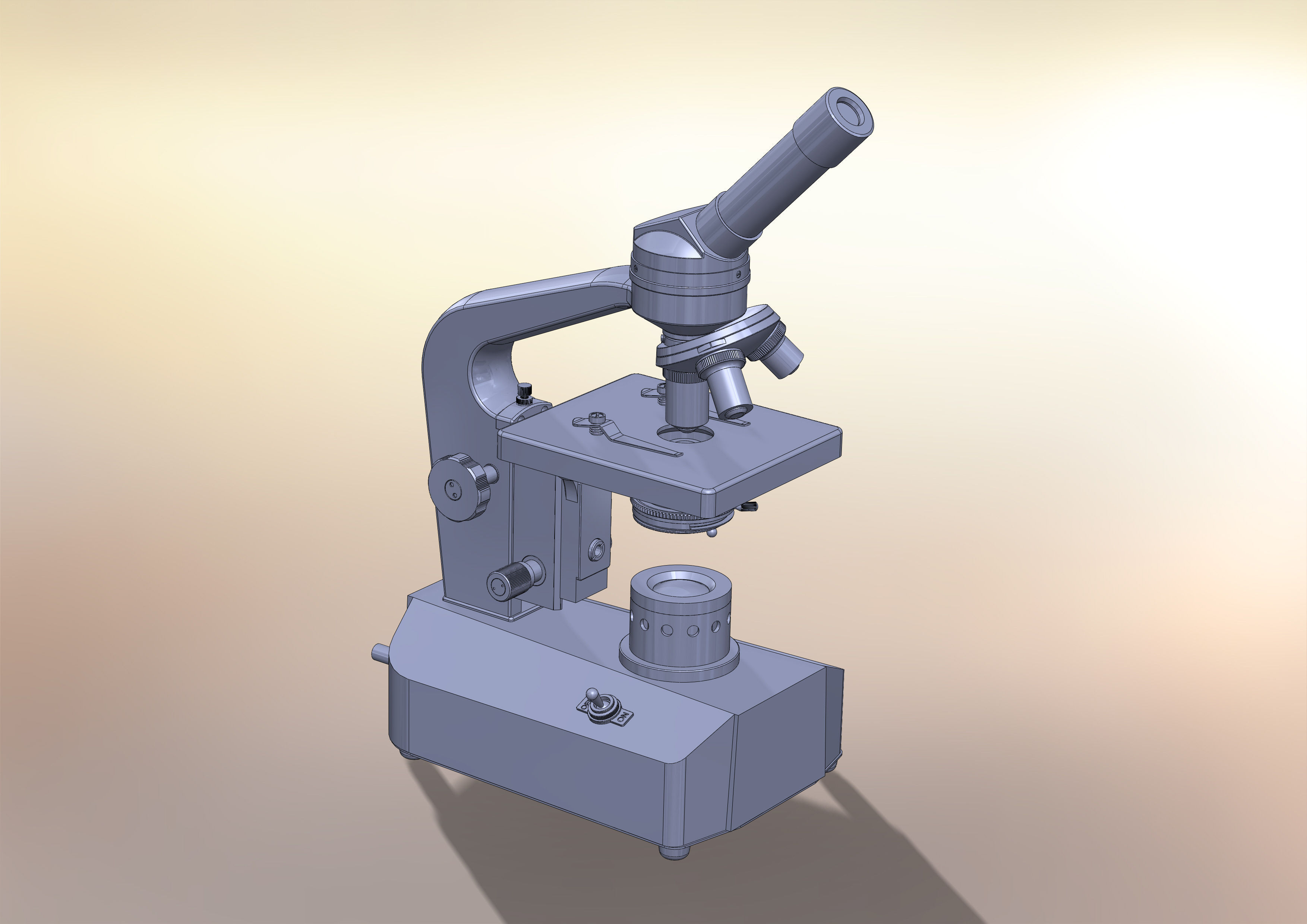 Microscope free 3D model | CGTrader